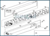 China FYD00000073 DEERE Bucket Cylinder Seal Service Kit Fits 50D 50G for sale