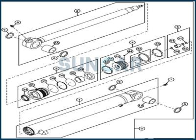 China FYD00000073 DEERE Bucket Cylinder Seal Service Kit Fits 50D 50G for sale