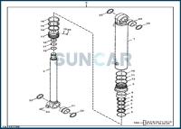 China FYD00003234 DEERE Boom Swing Cylinder Seal Kit For 60D 60G for sale