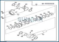 China 4687562 DEERE Blade Cylinder Seal Repair Kit For 60D Excavator for sale