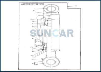 China 4217003 DEERE Arm Cylinder Seal Repair Kit Fits 70D Excavator for sale