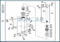 China 4464986 Bucket Cylinder Seal Repair Kit Fits DEERE 75D 85D 75C 80C for sale