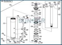 China 4663491 Boom Cylinder Seal Kit Fits Hitachi Boom Cylinder ZX70-3 ZX70-3-HCME ZX75U for sale