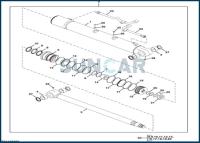 China FYD00000076 DEERE Boom Cylinder Seal Kit Fits 85D Excavators for sale