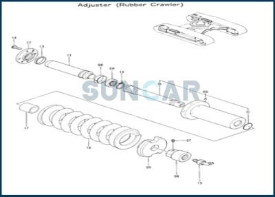 China 9114489 Seal Repair Kit Fits Track Adjuster HITACHI EX60-2 EX60-3 for sale
