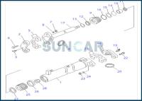 China 23D-63-32201 23D6332201 Scarifier Cylinder Seal Kit Fits KOMATSU Grader GD305A-3 GD355A-3 GD405A-3 GD405A-3S for sale