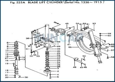 China 233-71-00011 2337100011 Blade Lift Cylider Seal Kit For GD31-1 KOMATSU for sale
