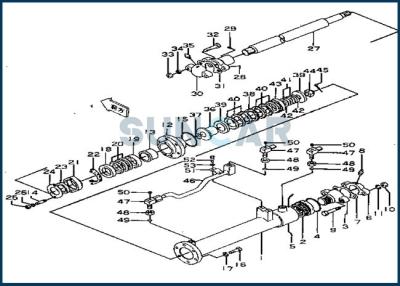 China 233-71-00060 2337100060 Drawbar Side Shift Cylinder Seal Repair Kit for sale