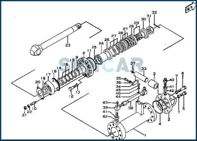 China 233-71-00100 2337100100 Scarifier Lift Cylinder Seal Kit Fits KOMATSU for sale