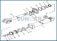 China 707-99-64010 7079964010 Lift Cylinder Seal Repair Kit Fits WA400-1 for sale