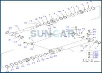 China 707-99-44230 7079944230 Arm Cylinder Seal Kit For PC100-6 KOMATSU for sale