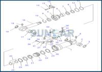China 707-99-44270 7079944270 Blade Cylinder Service Kit For PC128UU-2 KOMATSU for sale
