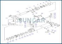 China 707-98-36250 7079836250 Boom Cylinder Service Kit For PC100-6 PC120SC-6 for sale