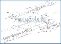 China 707-98-27620 7079827620 Bucket Cylinder Service Kit For PC100-6 PW128UU-1 for sale