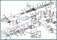 China 707-99-69620 7079969620 Arm Cylinder Seal Kit Fits PC1000-1 KOMATSU for sale