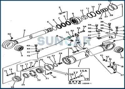 China 707-99-69620 7079969620 Arm Cylinder Seal Kit Fits PC1000-1 KOMATSU for sale