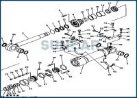 China 707-99-56310 7079956310 Bottom Cylinder Service Kit Fits Excavator PC1000-1 for sale