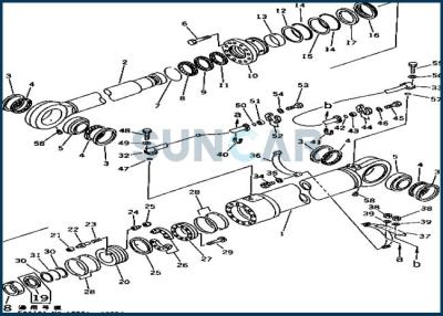 China 707-99-78620 7079978620 Boom Cylinder Service Kit For PC1000-1 KOMATSU for sale