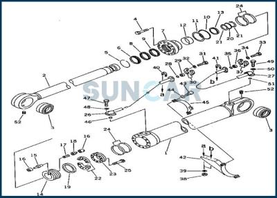 China 707-99-77250 7079977250 Bucket Cylinder Service Kit Fits KOMATSU PC1000-1 for sale