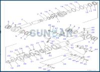 China 707-99-77230 7079977230 Bucket Cylinder Seal Repair Kit For Excavator KOMATSU for sale