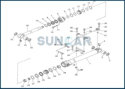 China 707-99-37610 7079937610 Boom Cylinder Service Kit For PC100N-6 for sale