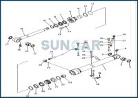 China 707-99-26620 7079926620 Bucket Cylinder Service Kit For PC60-6 PC70-6 for sale