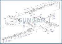 China 707-99-25840 7079925840 Boom Cylinder Service Kit For PC100L-6 for sale
