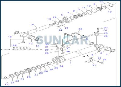 China 707-99-25840 7079925840 Boom Cylinder Service Kit For PC100L-6 for sale
