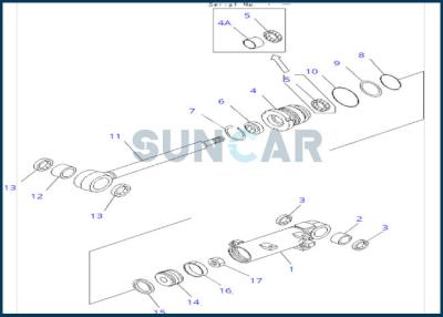 China 707-98-11240 7079811240 Blade Lift Cylinder Seal Kit For Komatsu Excavator PC10MR PC10UU for sale