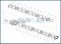 China 423-33-31411 4233331411 Seal Ring Use In Front Axle Rear Axle KOMATSU WA380 for sale