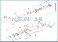 China 707-98-13880 7079813880 Boom Cylinder Seal Repair Kit For PC10UU-3 for sale