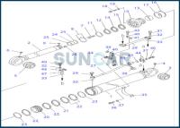 China 707-99-69670 7079969670 Arm Cylinder Service Kit Fits KOMATSU PC1250-7 for sale