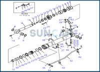 China 707-99-67090 7079967090 Arm And Dump Cylinder Seal Repair Kit For Excavator KOMATSU for sale