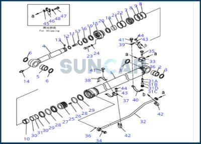 China 707-99-78700 7079978700 Boom Cylinder Seal Kit Fits PC1100-6 KOMATSU for sale