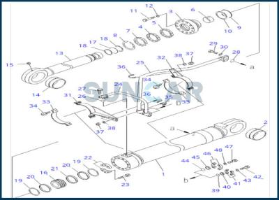 China 707-99-77050 7079977050 Bucket Cylinder Service Kit Fits KOMATSU PC1250-7 for sale