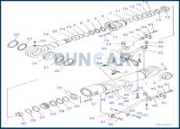 China 707-99-77120 7079977120 Bucket Cylinder Seal Repair Kit For Excavator KOMATSU for sale