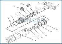 China CA9X3569 9X-3569 9X3569 Seal-Lip Dust Wiper Ring Fits C-A-T Backhoe Loader for sale