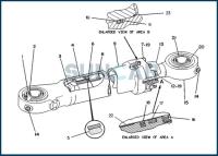 China CA8C9121 8C-9121 8C9121 Type B Buffer Seal Ring Fits C-A-T 227 E225 E229 for sale