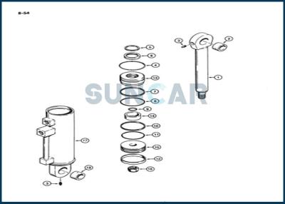 China S300163 Auxiliary Cylinder Seal Kit For Wheel Loader CNH 621 721 for sale