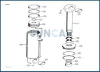 China S301013 CNH Hydraulic Cylinder Seal Kits suit for Wheel Loader 821 821B for sale