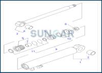 China YM172186-72370 YM17218672370 Arm Blade Cylinder Seal Repair Kit for PC09FR-1 for sale
