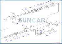 China 707-98-03570 7079803570 Boom Cylinder Seal Repair Kit fits Excavator PC09-1 for sale