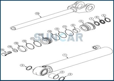 China 360979A1 Lift Cylinder Seal Kit fits Wheel Loader CNH 521D 521E 521F for sale