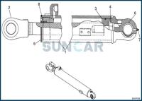 China 360984A1 Bucket Cylinder Seal Repair Kit fits CNH Loader 621D for sale