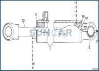 China 87440117 Tilt Bucket Cylinder Seal Repair Kit fits CNH 621F 721D 721E for sale