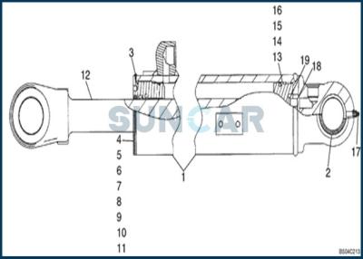China 87440117 Tilt Bucket Cylinder Seal Repair Kit fits CNH 621F 721D 721E for sale