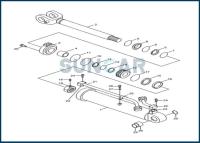 China 31Y2-03180 31Y203180 Boom Cylinder Seal Repair Kit fits CNH 1221E for sale