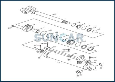 China 31Y2-03180 31Y203180 Boom Cylinder Seal Repair Kit fits CNH 1221E for sale