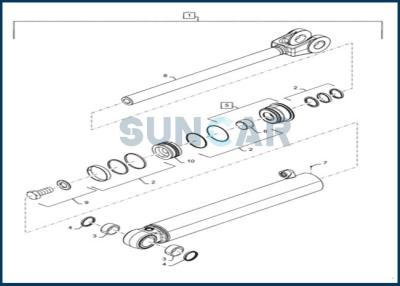 China 87598751 Lift Cylinder Seal Repair Kit fits CNH 521G 621E 621F 621G for sale