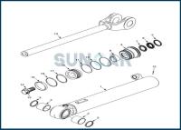 China 87530718 Lift Cylinder Service Kit fits Wheel Loader CNH 821E for sale